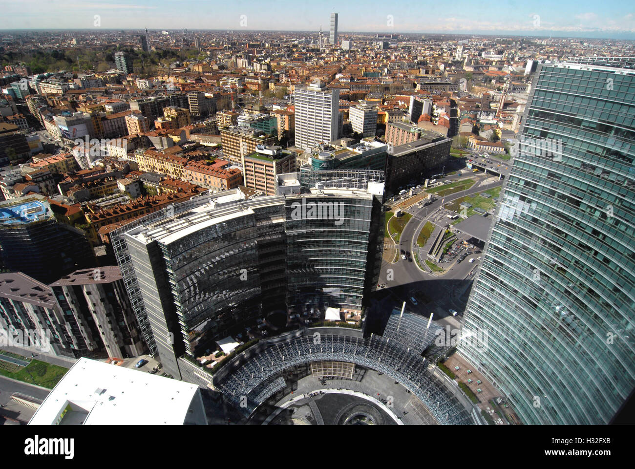 Milano aereal view hi-res stock photography and images - Alamy