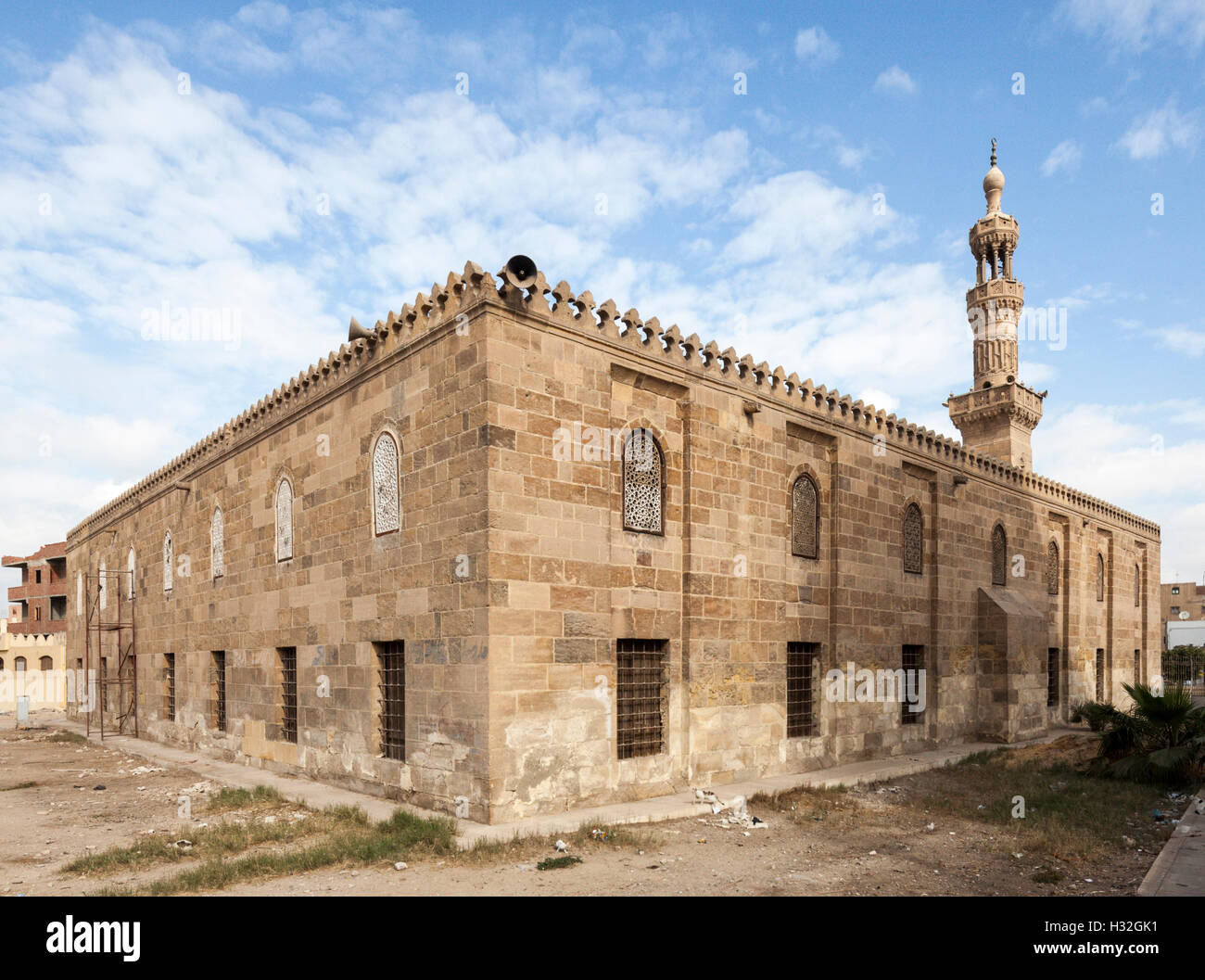 exterior facade, al-Khanqa, Egypt, Mosque of Sultan al-Ashraf Barsbay ...