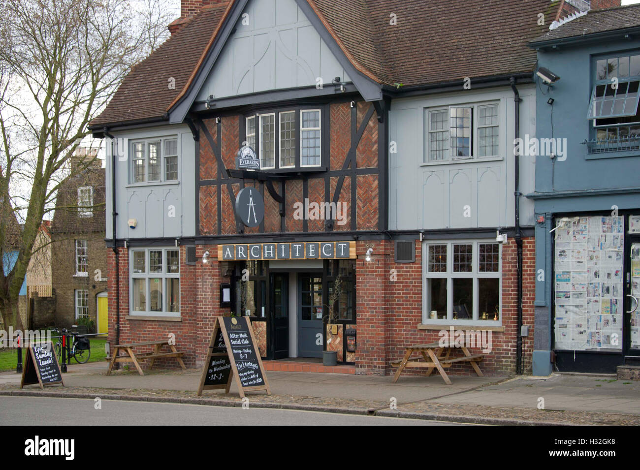 The Architect a public house and restaurant in Cambridge, UK Stock ...