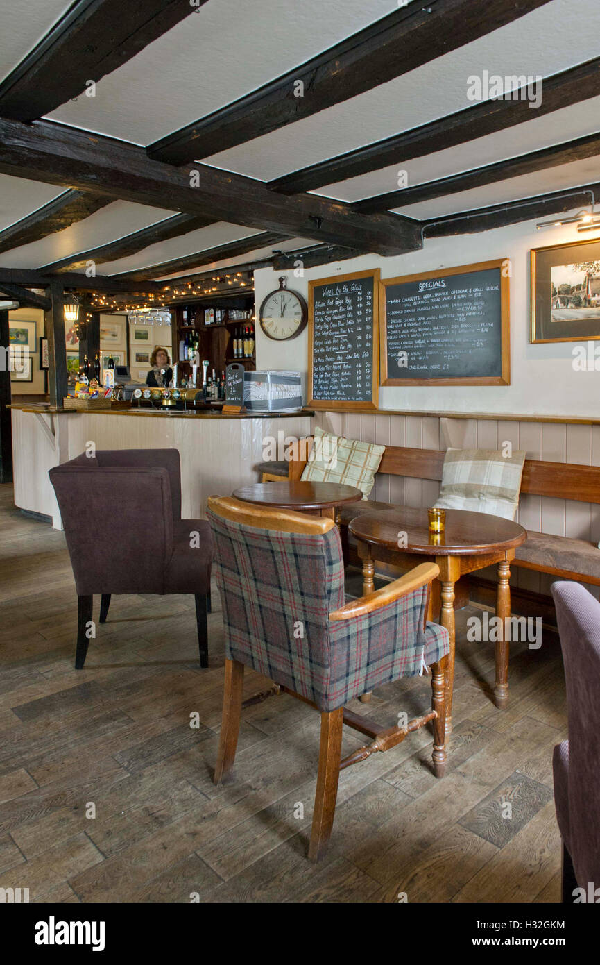 Axe & Compass public house, Hemingford Abbots, Cambridgeshire, UK Stock ...