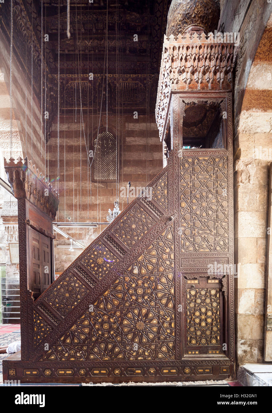 minbar of mosque of amir Azbak al-Yusufi, Cairo, Egypt Stock Photo - Alamy