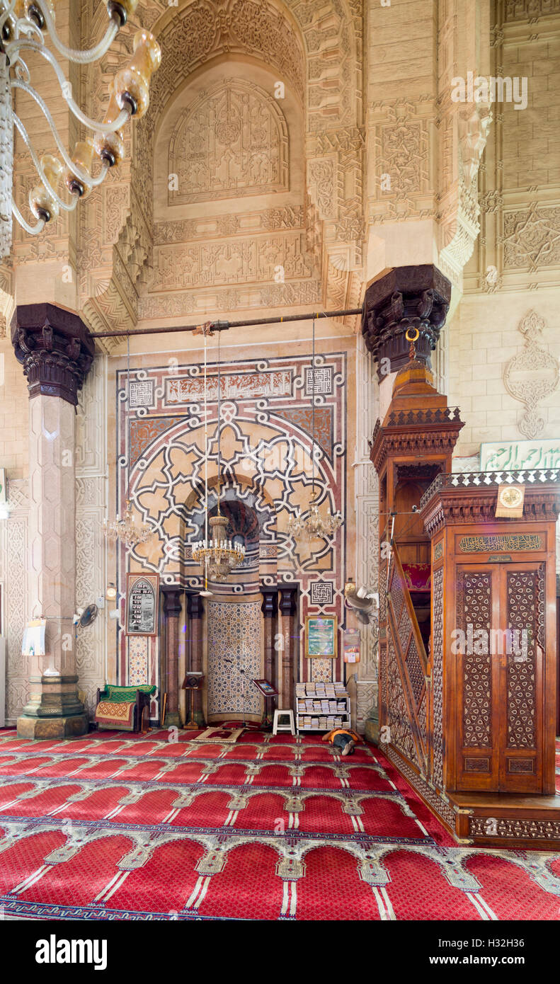 mihrab and minbar, Abu al-Abbas (or Abu'l-Abbas) al-Mursi Mosque ...
