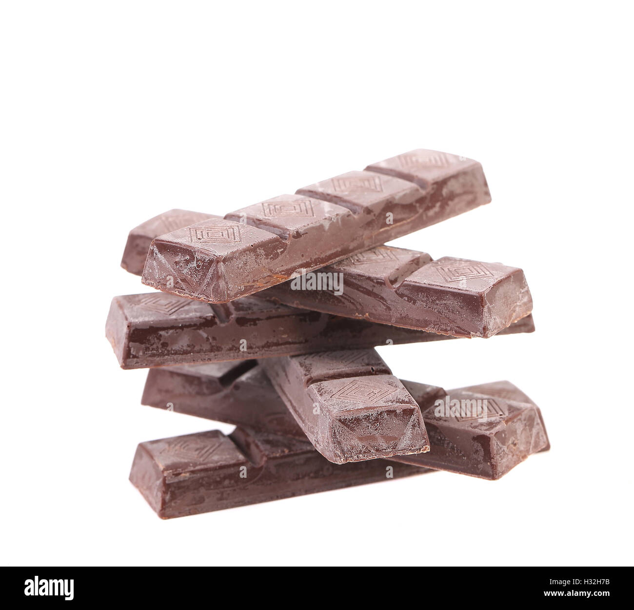 Stack of chocolate bars Stock Photo - Alamy