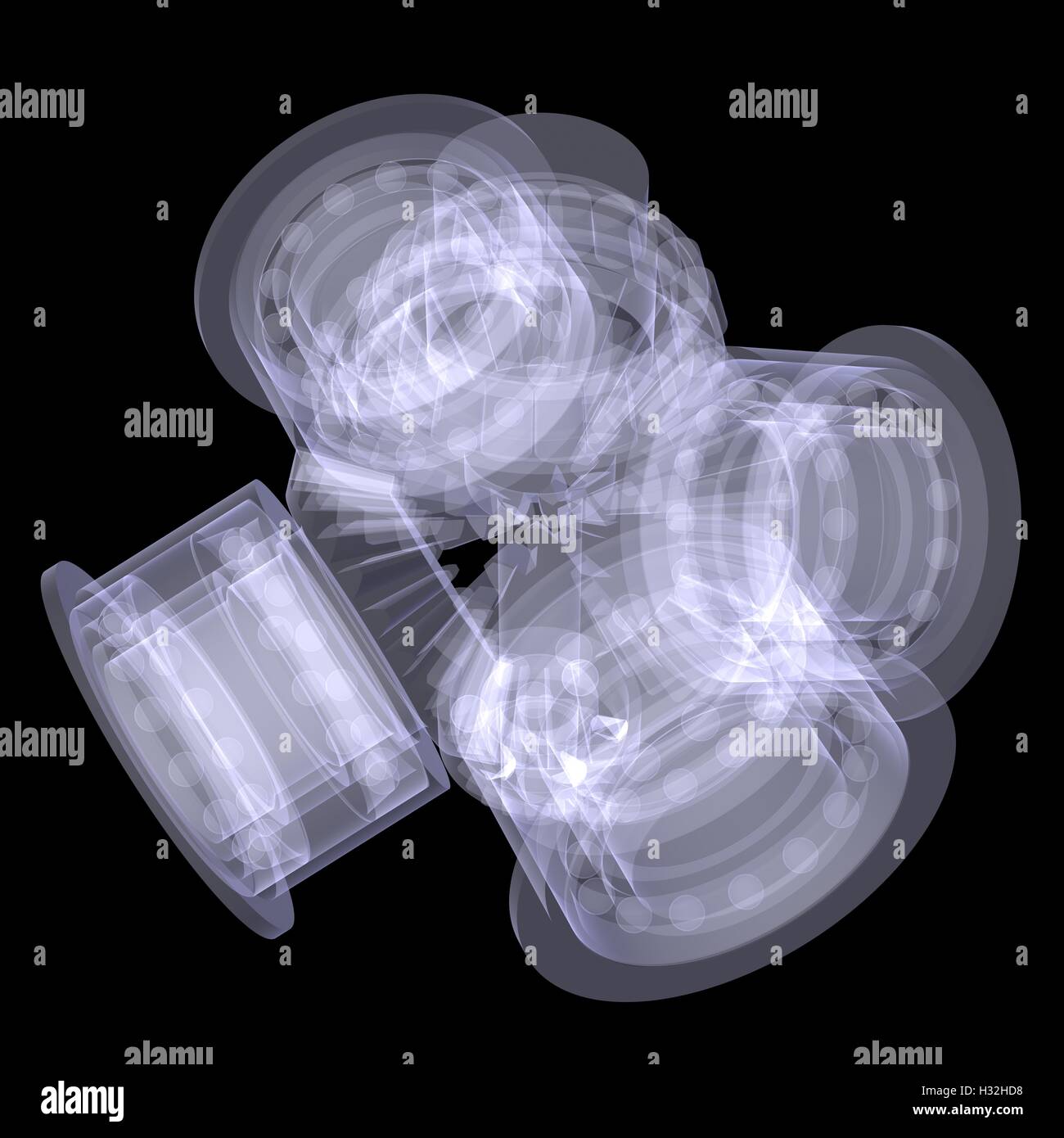 Gears. X-ray render Stock Photo - Alamy