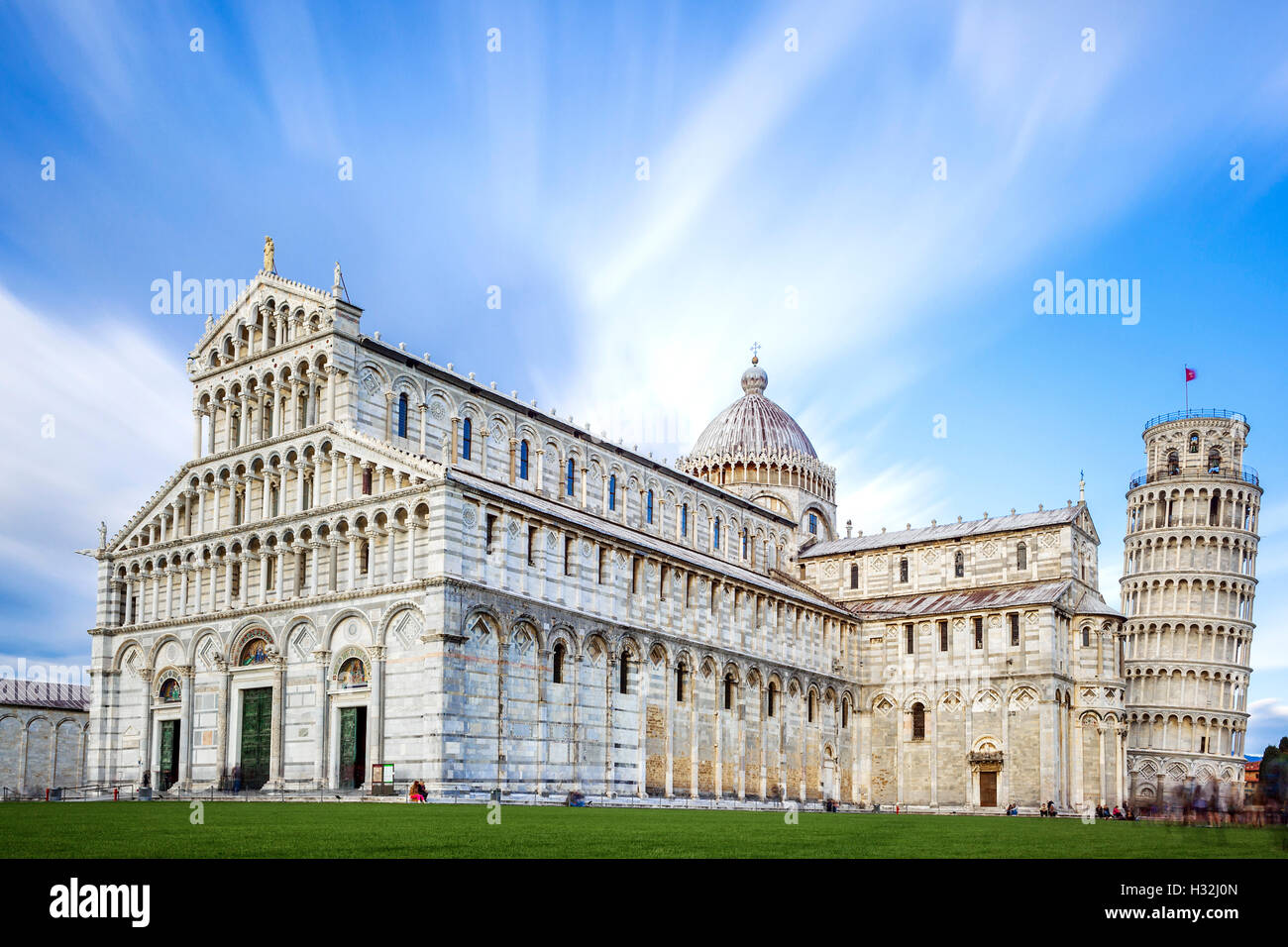 great Piazza Miracoli in Pisa Italy Stock Photo - Alamy