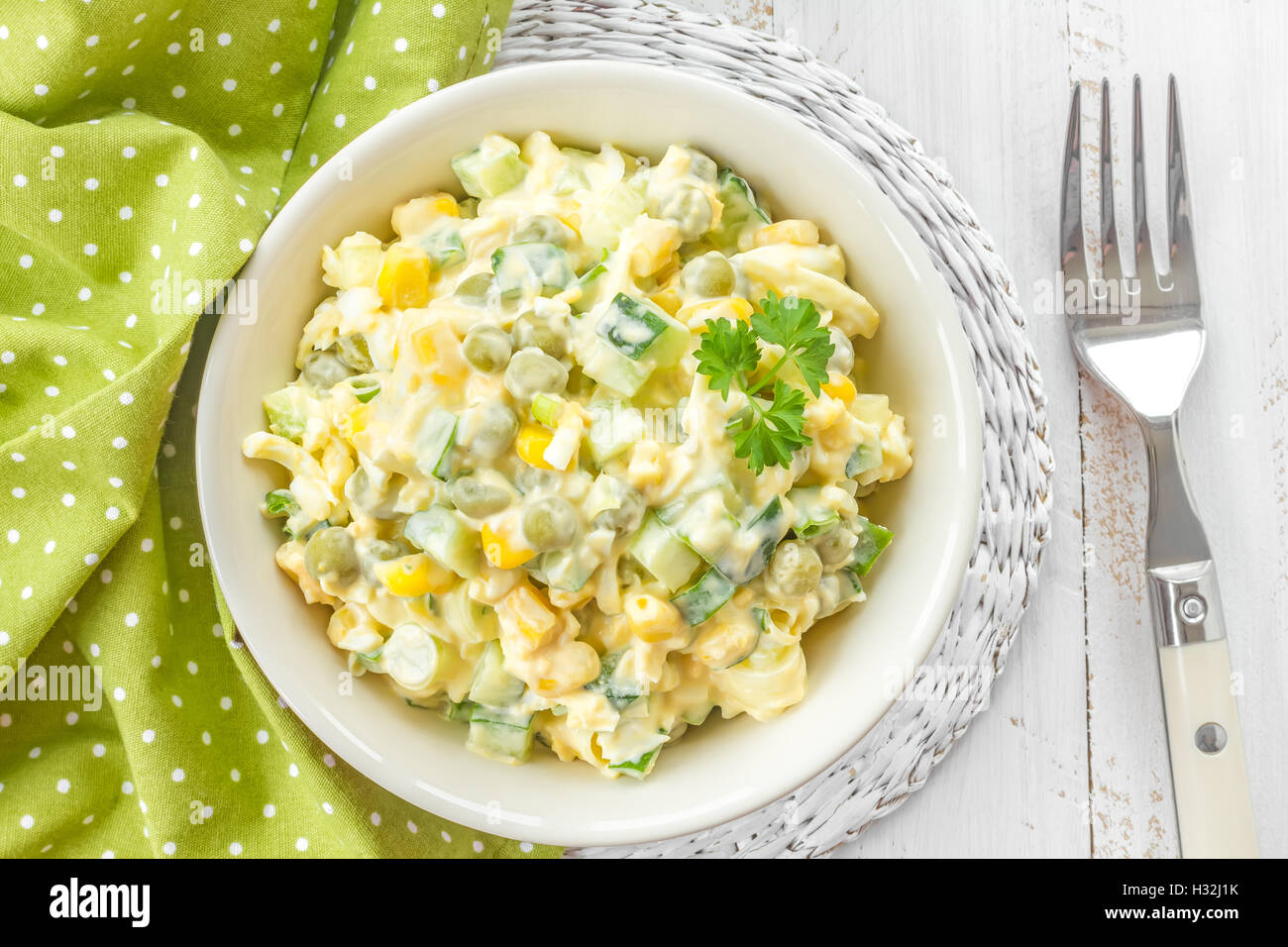 Mixed vegetable salad mayo hi-res stock photography and images - Alamy