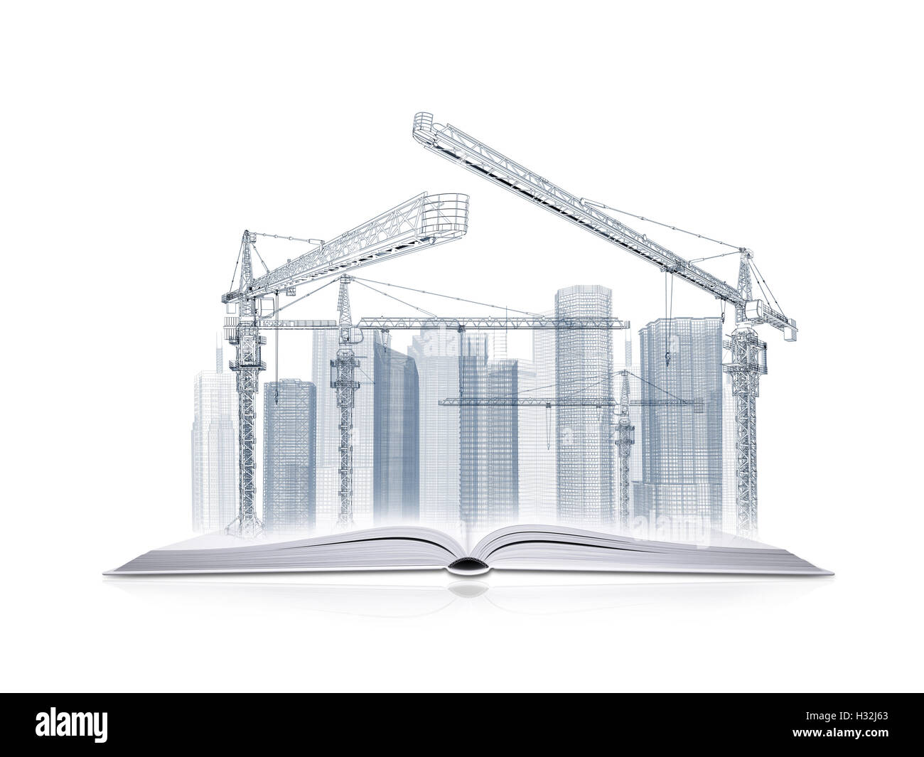 Book lies open Cut Out Stock Images & Pictures - Alamy