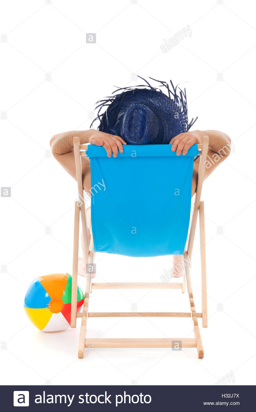 Man Sunbathing Cut Out Stock Images & Pictures - Alamy