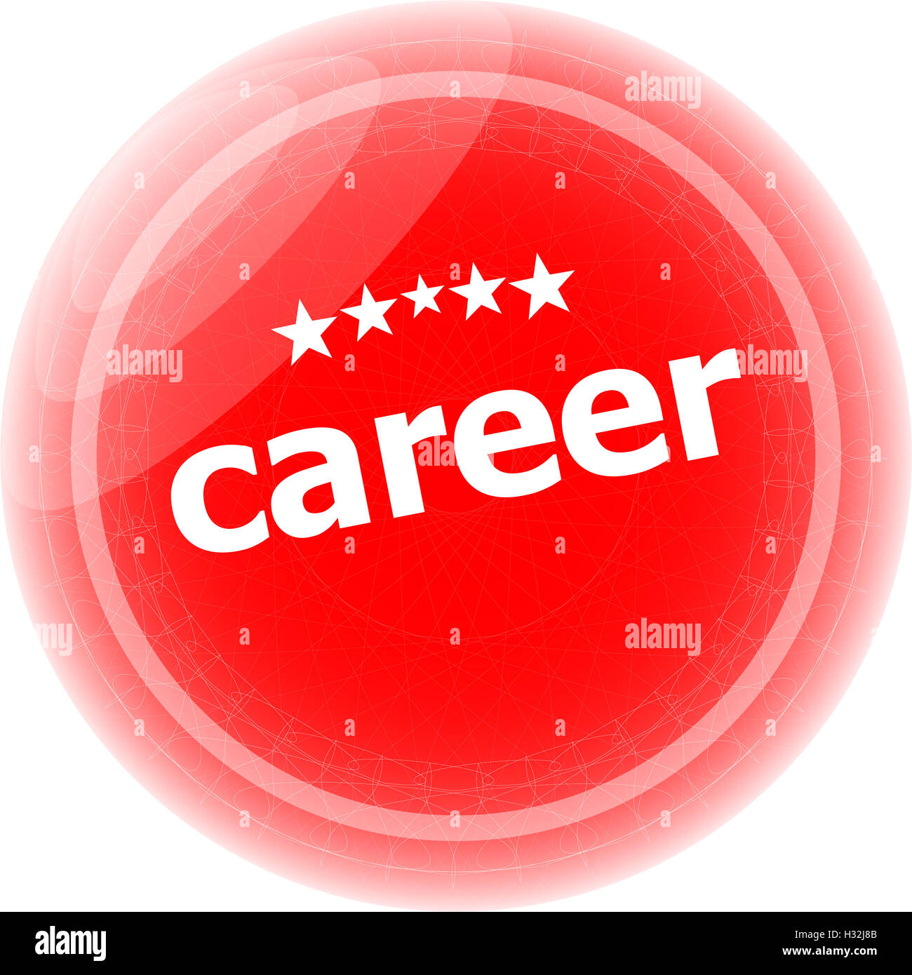 career word stickers red button, web icon button Stock Photo - Alamy