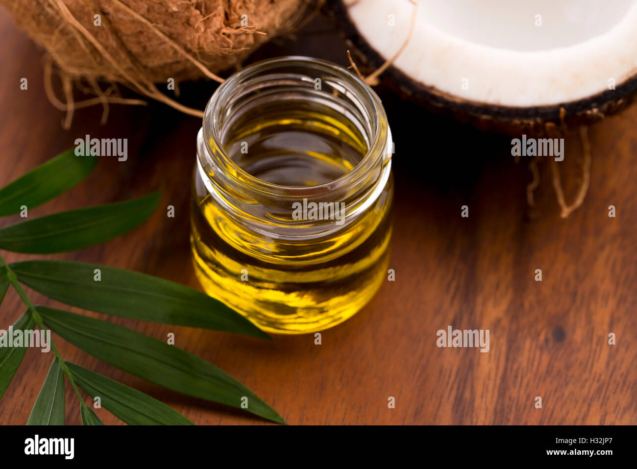 Coconut and coconut oil Stock Photo - Alamy