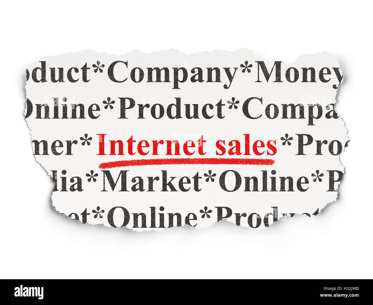 Marketing concept: Internet Sales on Paper background Stock Photo - Alamy