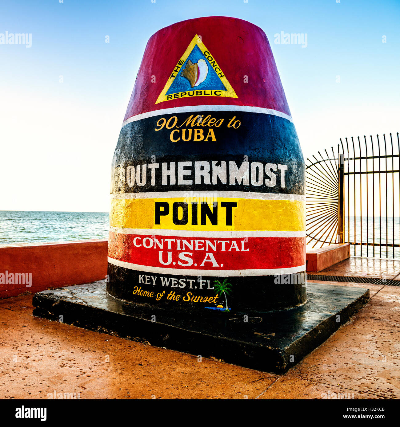 Key west miles point Stock Photo - Alamy