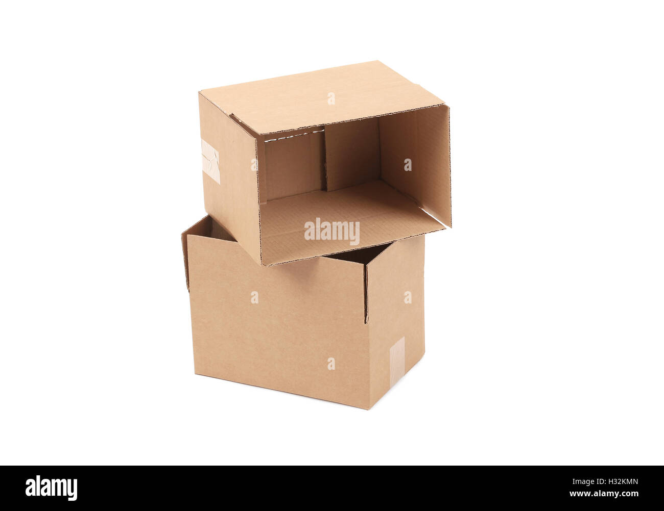 Stacks of cardboard boxes Stock Photo - Alamy