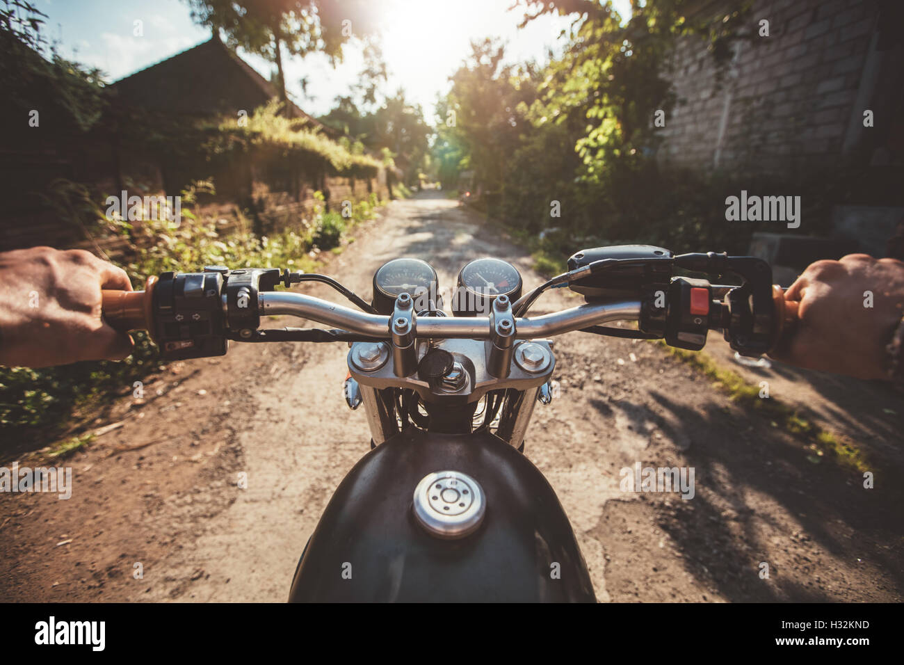 Motorcycle handlebar closeup hi-res stock photography and images - Alamy