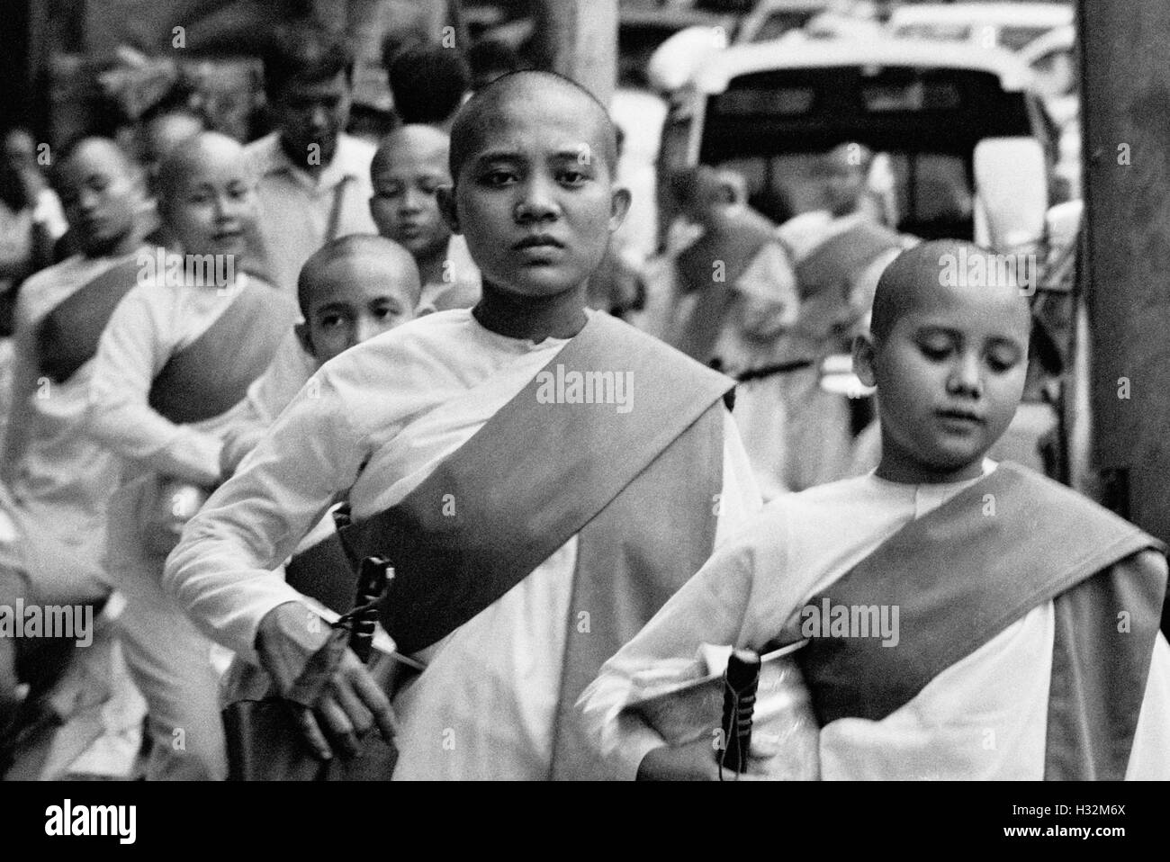 female monks myanmar brian mcguire Stock Photo - Alamy