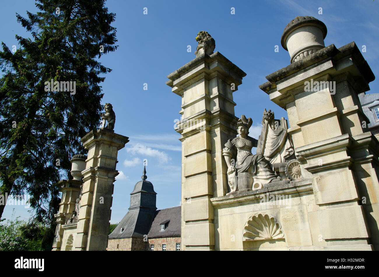 the castle of lembeck Stock Photo - Alamy