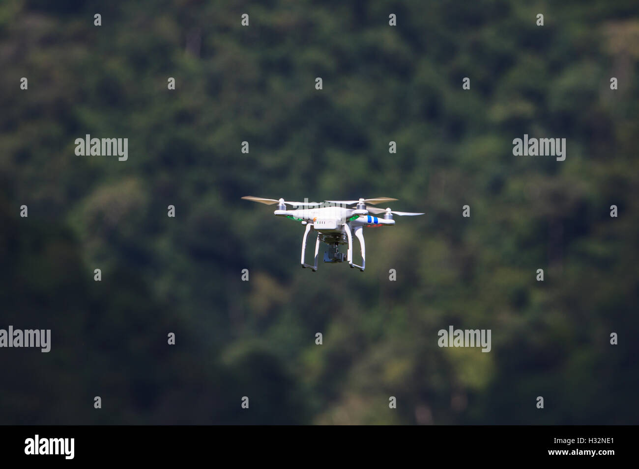 flying drone with camera on the sky Stock Photo - Alamy