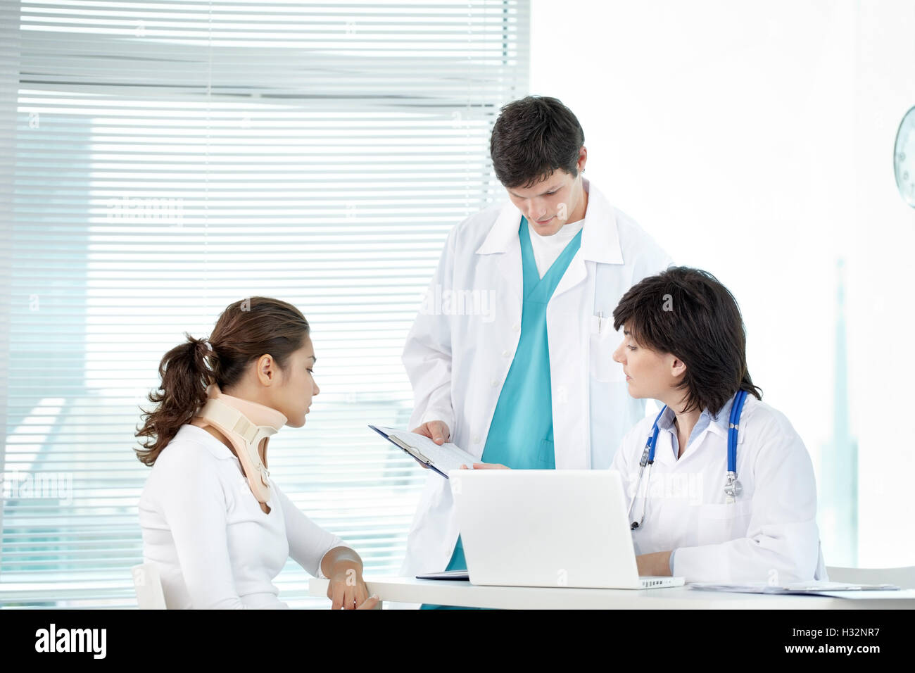 At doctors office Stock Photo - Alamy