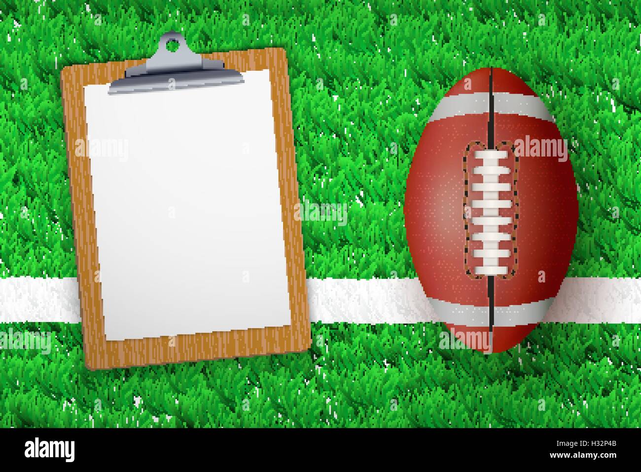 Football coach clipboard Stock Vector Images - Alamy