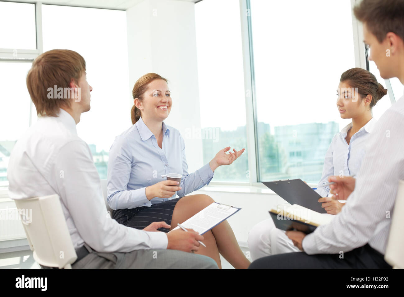 Group of young people at work hi-res stock photography and images - Alamy