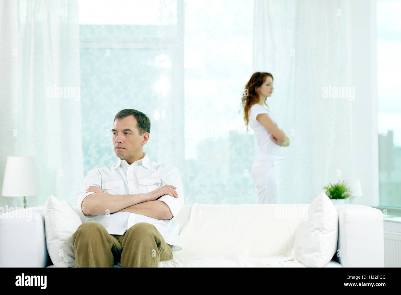 Young couple with problem Stock Photo - Alamy