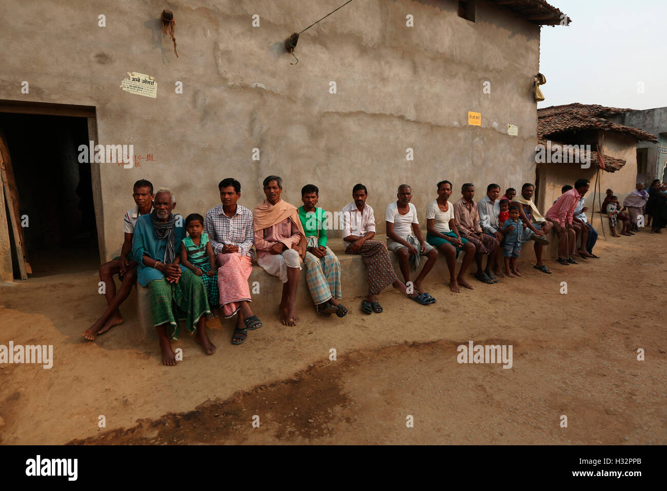 SAWAR TRIBE, People in leisure time, Khairmal Village, Saraipali Tahsil ...