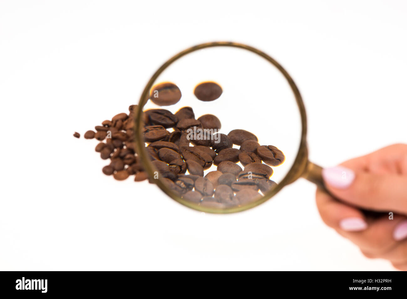 Coffee magnifying glass hi-res stock photography and images - Alamy