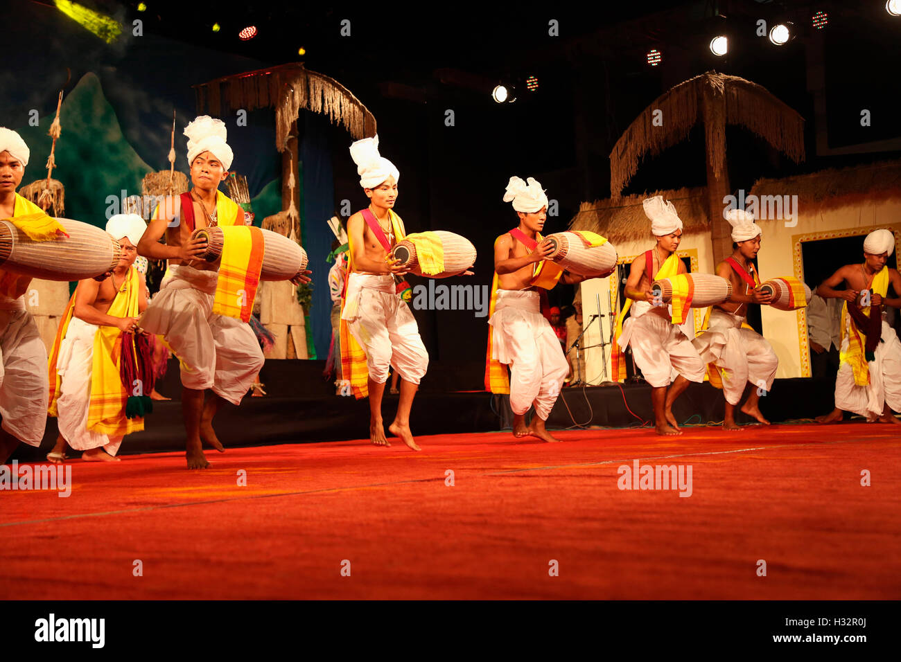 Dhol Dance, Manipur, India Stock Photo - Alamy