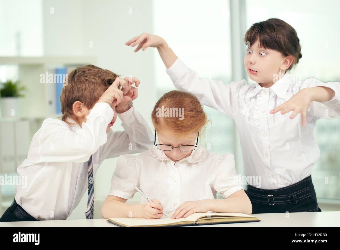 Situation in classroom Stock Photo - Alamy