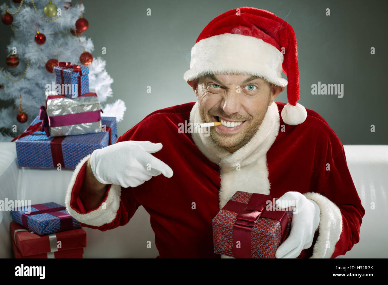 Santa claus hooligan hi-res stock photography and images - Alamy