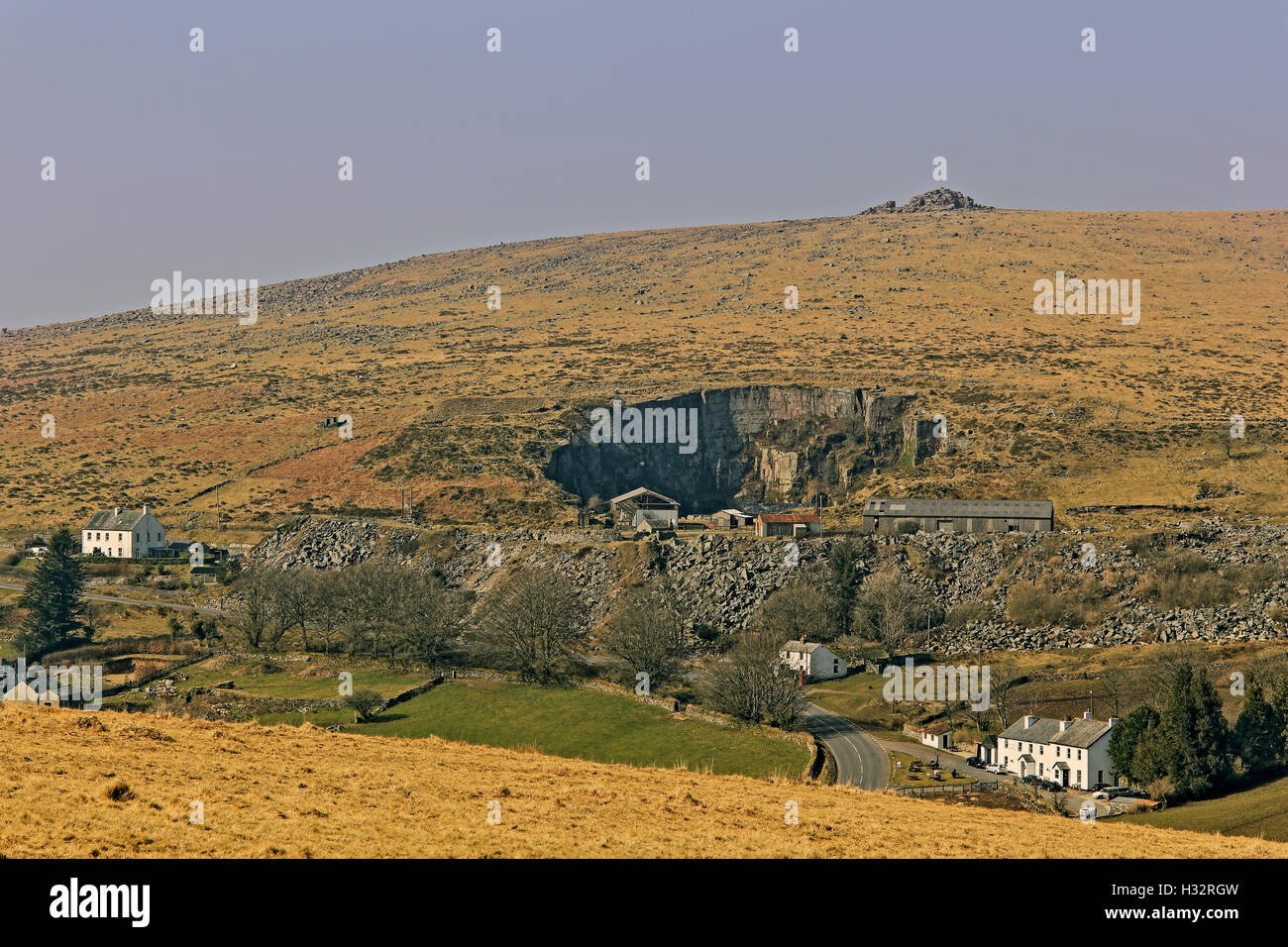 Quarry at Merrivale, Dartmoor National Park, Devon, England, UK. (HDR ...