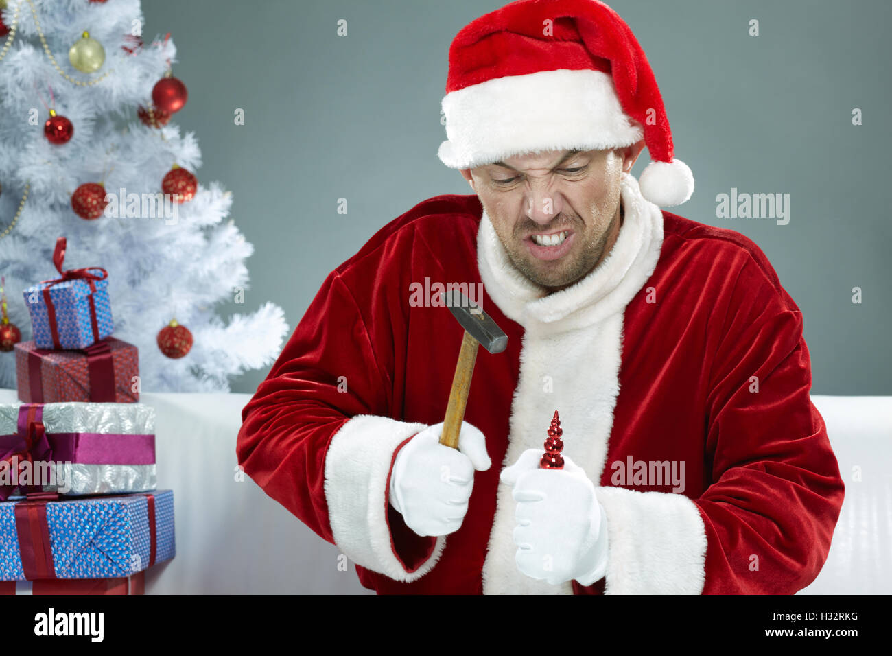 Mad santa claus hi-res stock photography and images - Alamy