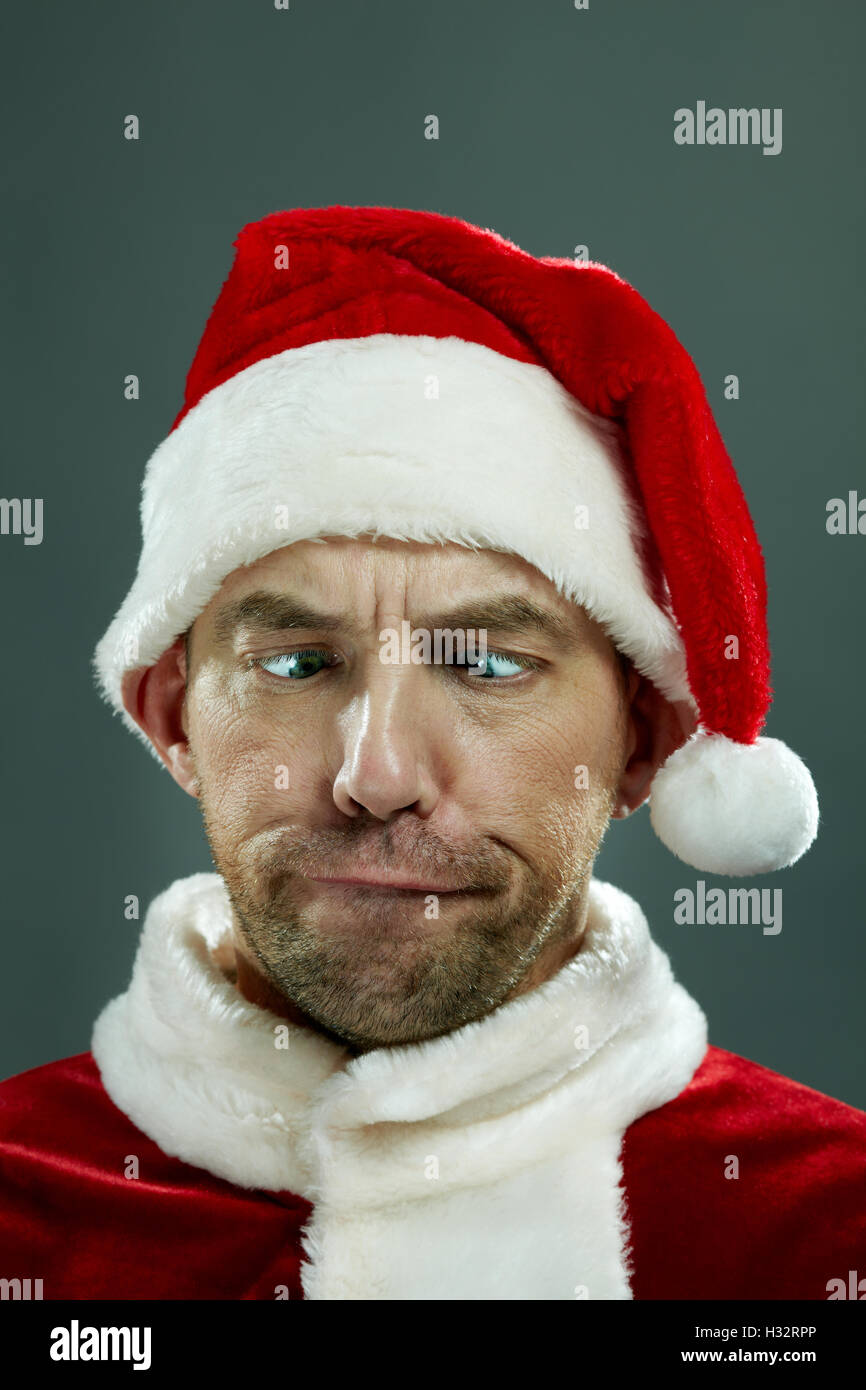 Face of Santa Stock Photo - Alamy