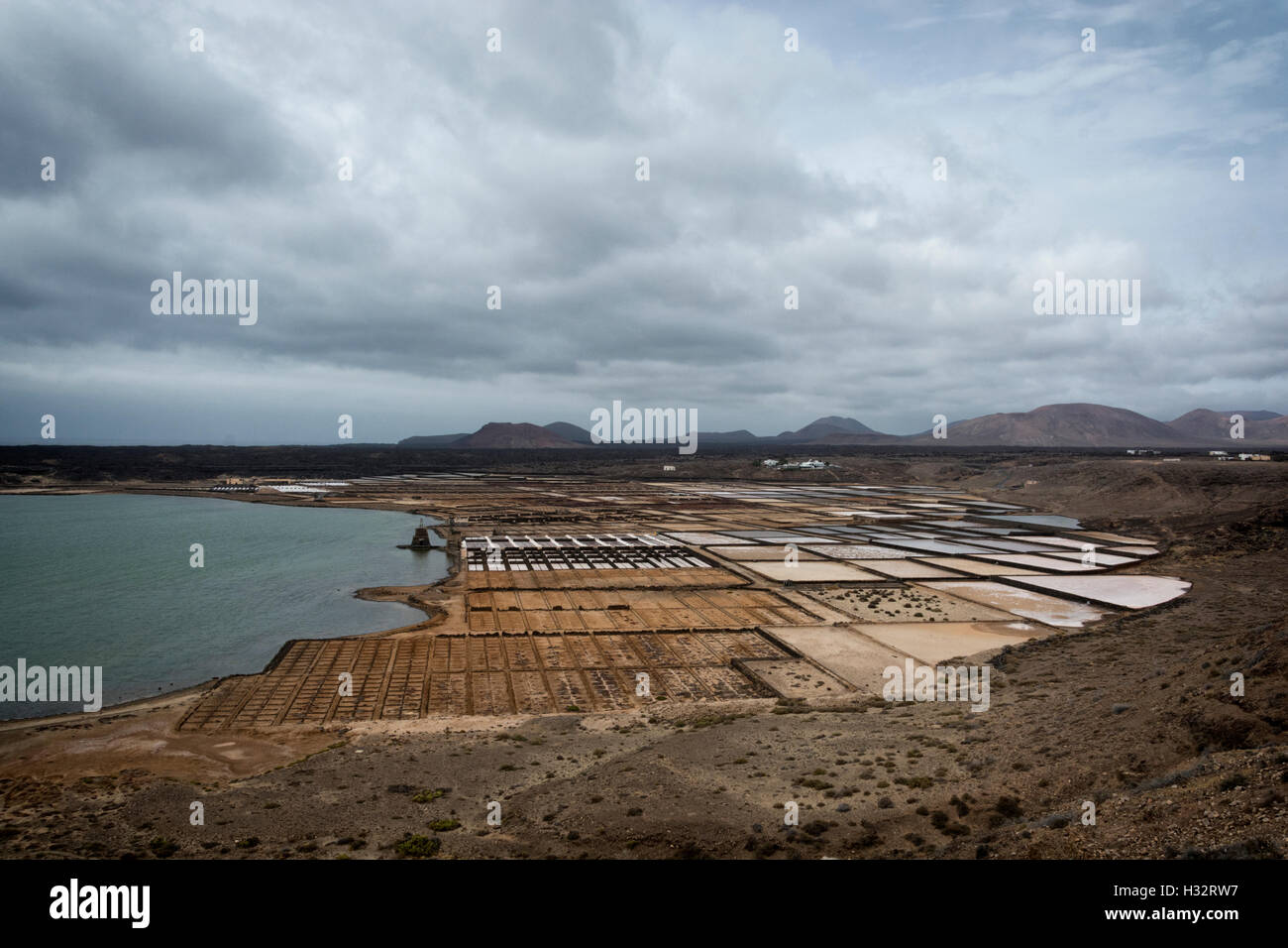 salt pans Playa blanca Lanzarote Stock Photo - Alamy