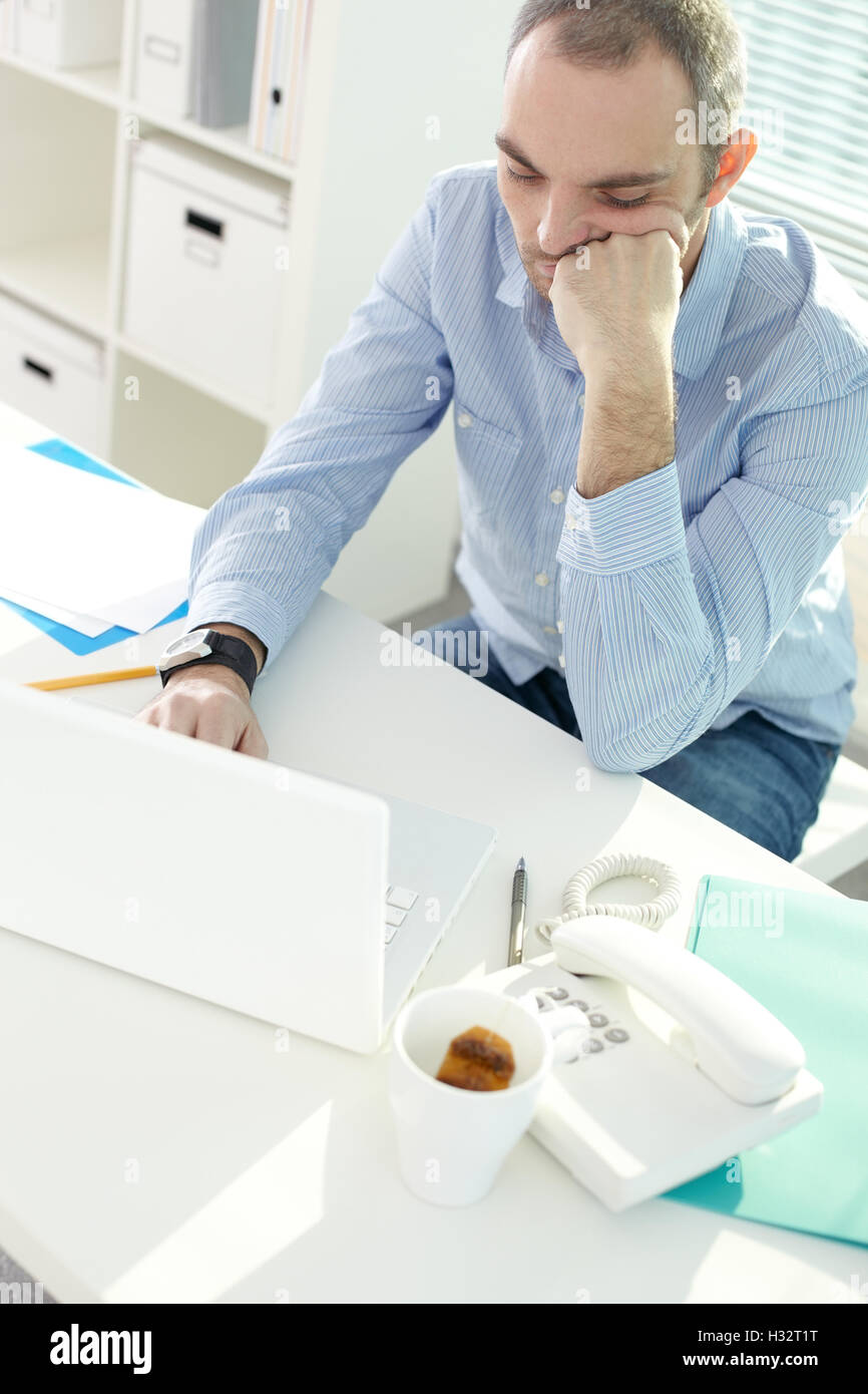 Tired of work Stock Photo - Alamy