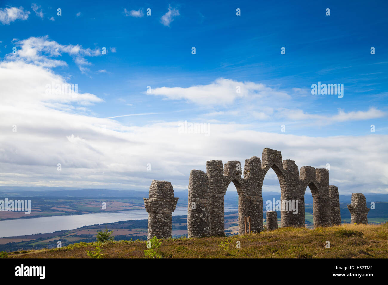 Fyrish Monument, near Alness, Ross and Cromarty, Scotland Stock Photo ...