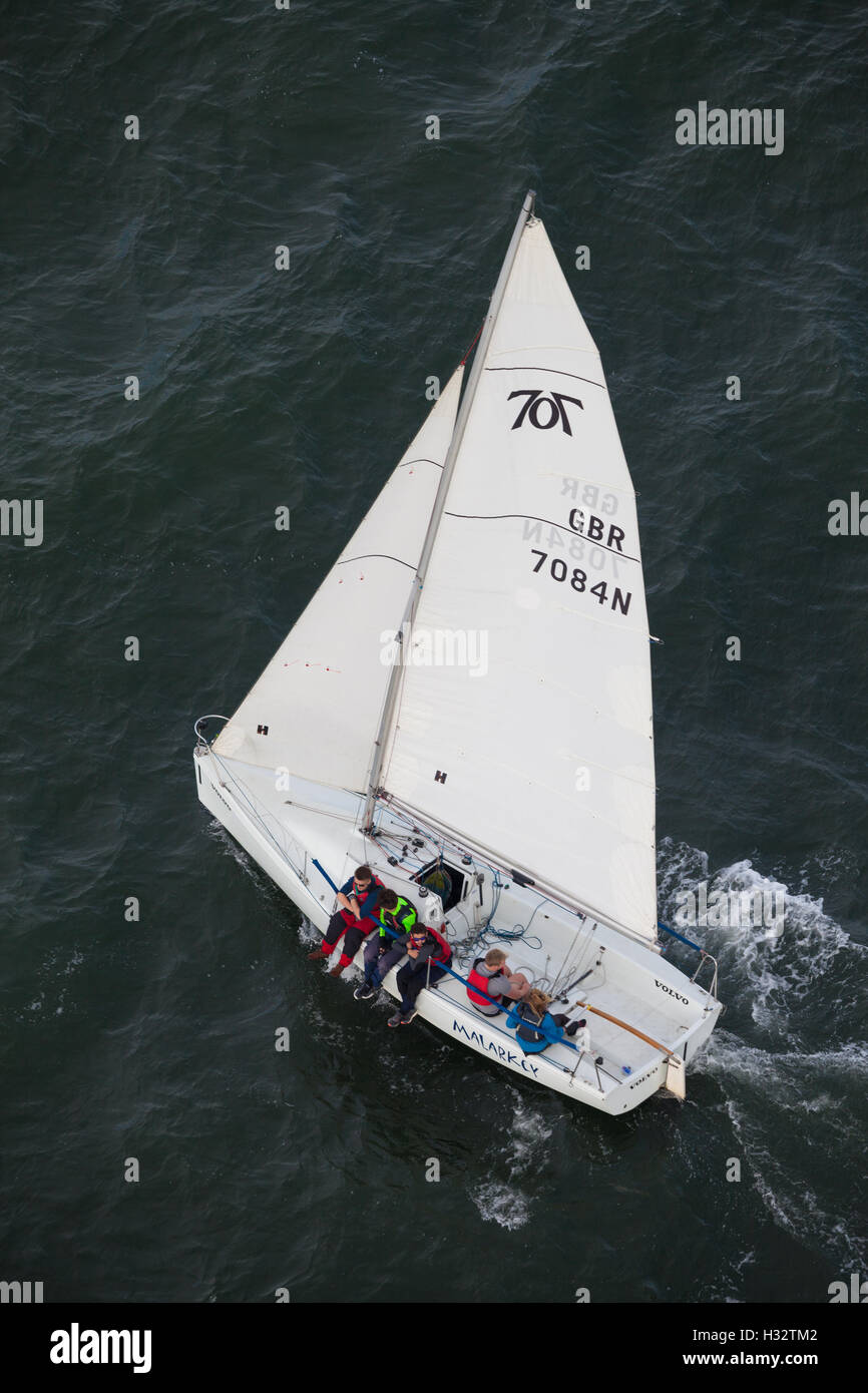 Aerial view of the forth bridge hi-res stock photography and images - Alamy