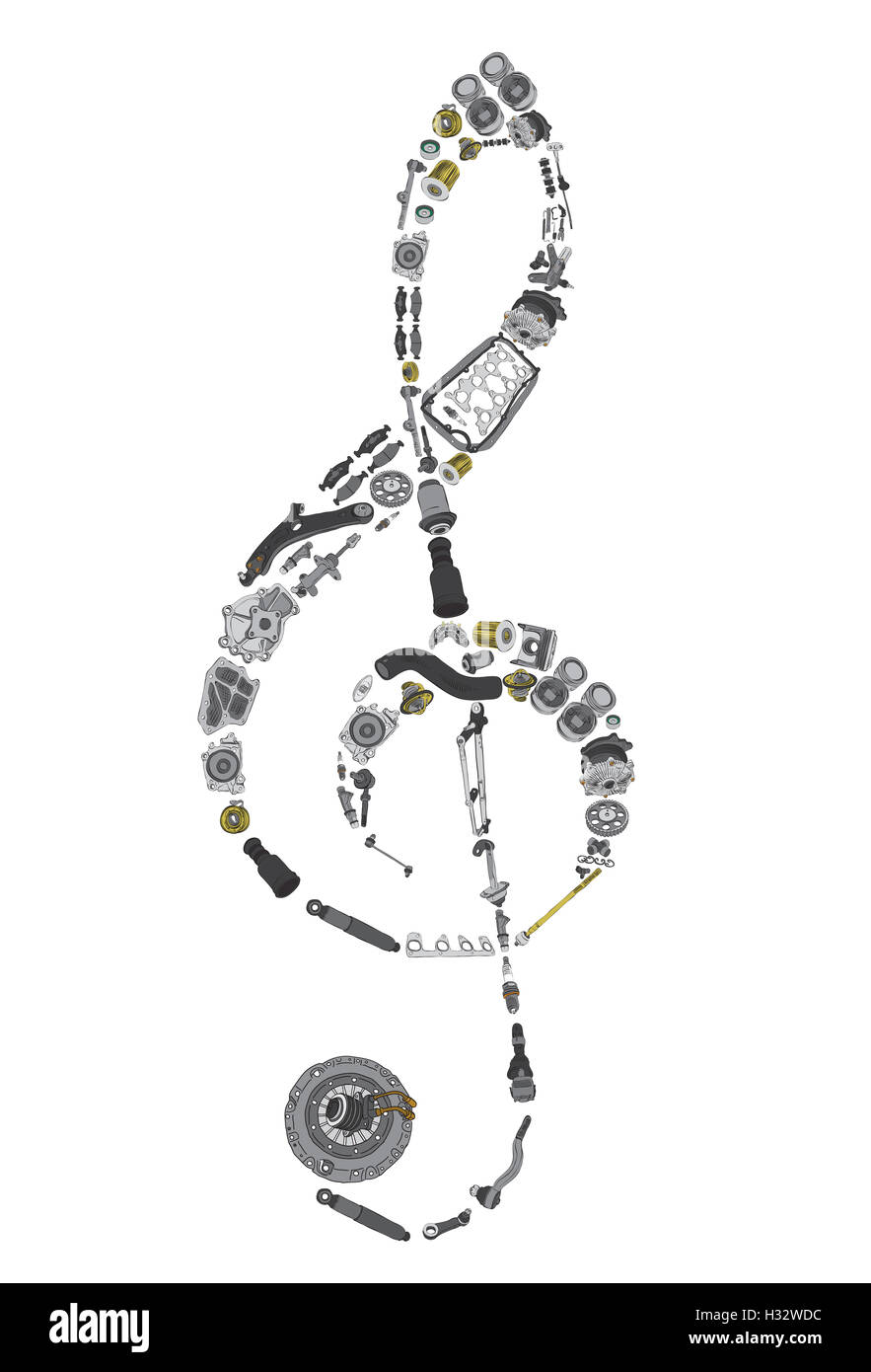 Treble clef hi-res stock photography and images - Alamy