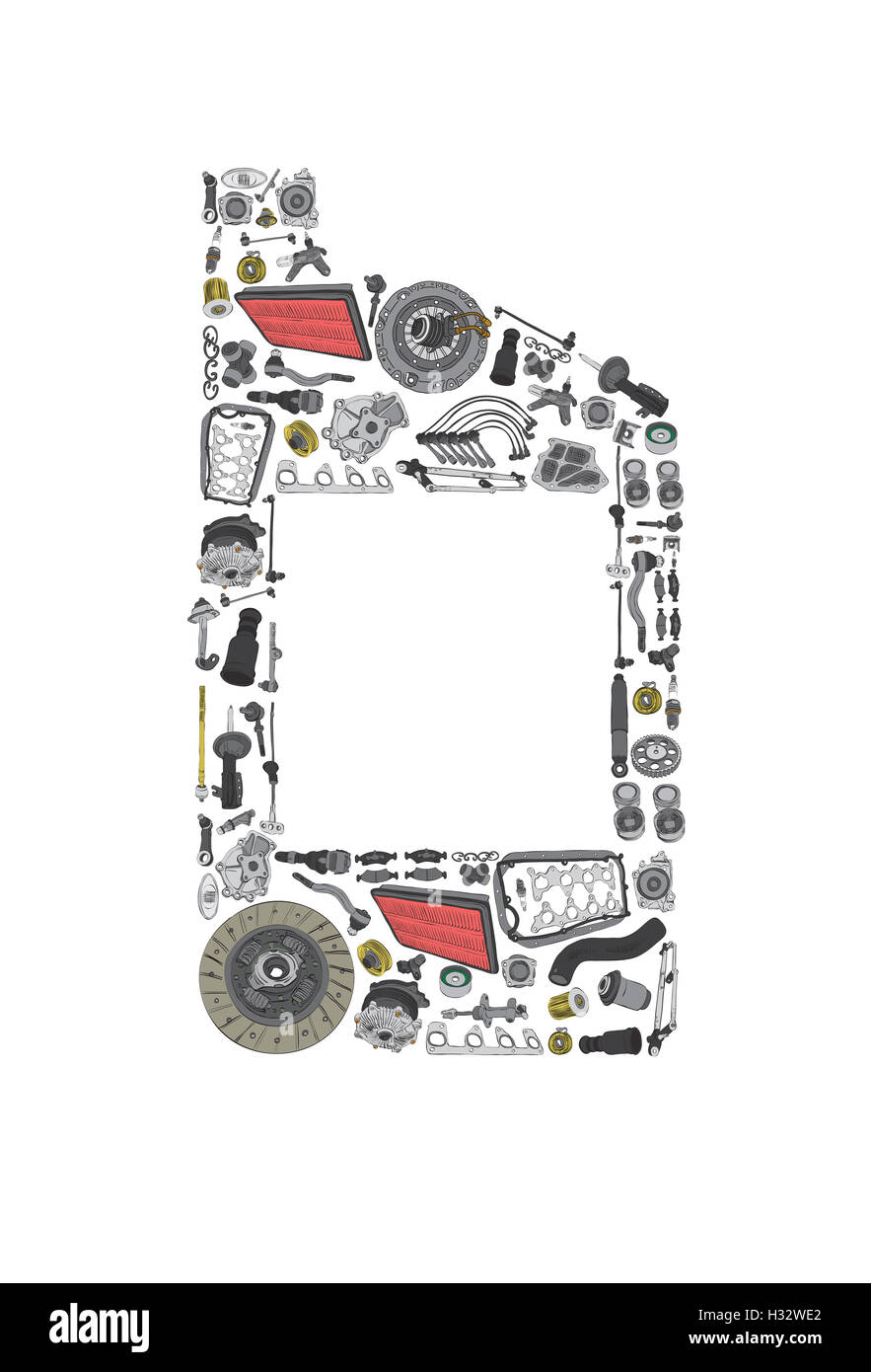 Car brake oil radiator Cut Out Stock Images & Pictures - Alamy