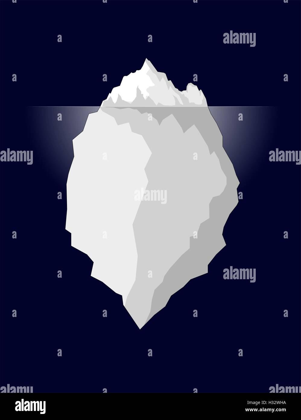 Dark arctic sea Stock Vector Images - Alamy