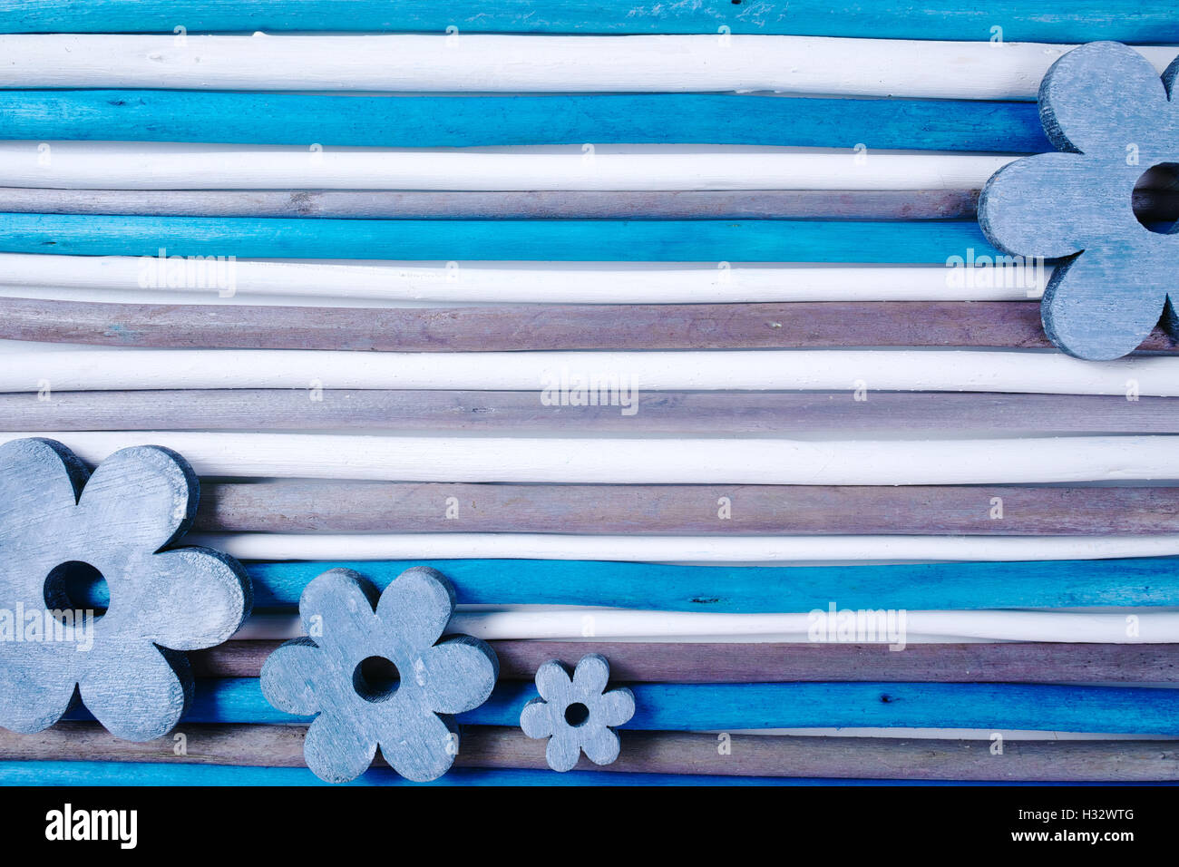 Decorative colorful wooden sticks on white background Stock Photo - Alamy