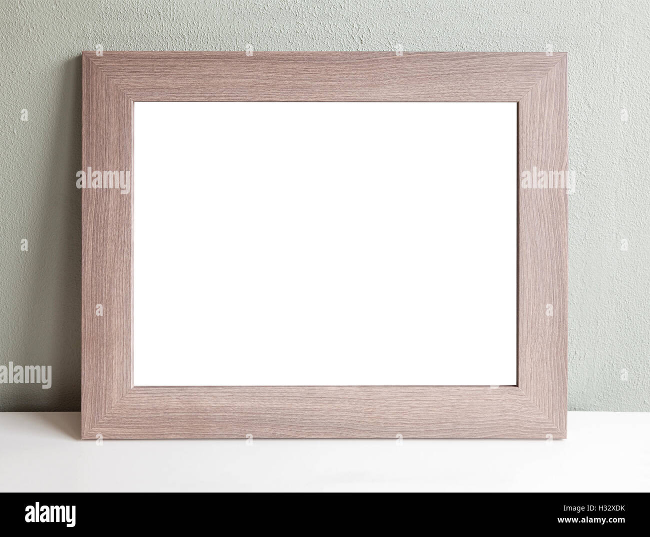Image of mockup scene with large empty frame Stock Photo - Alamy