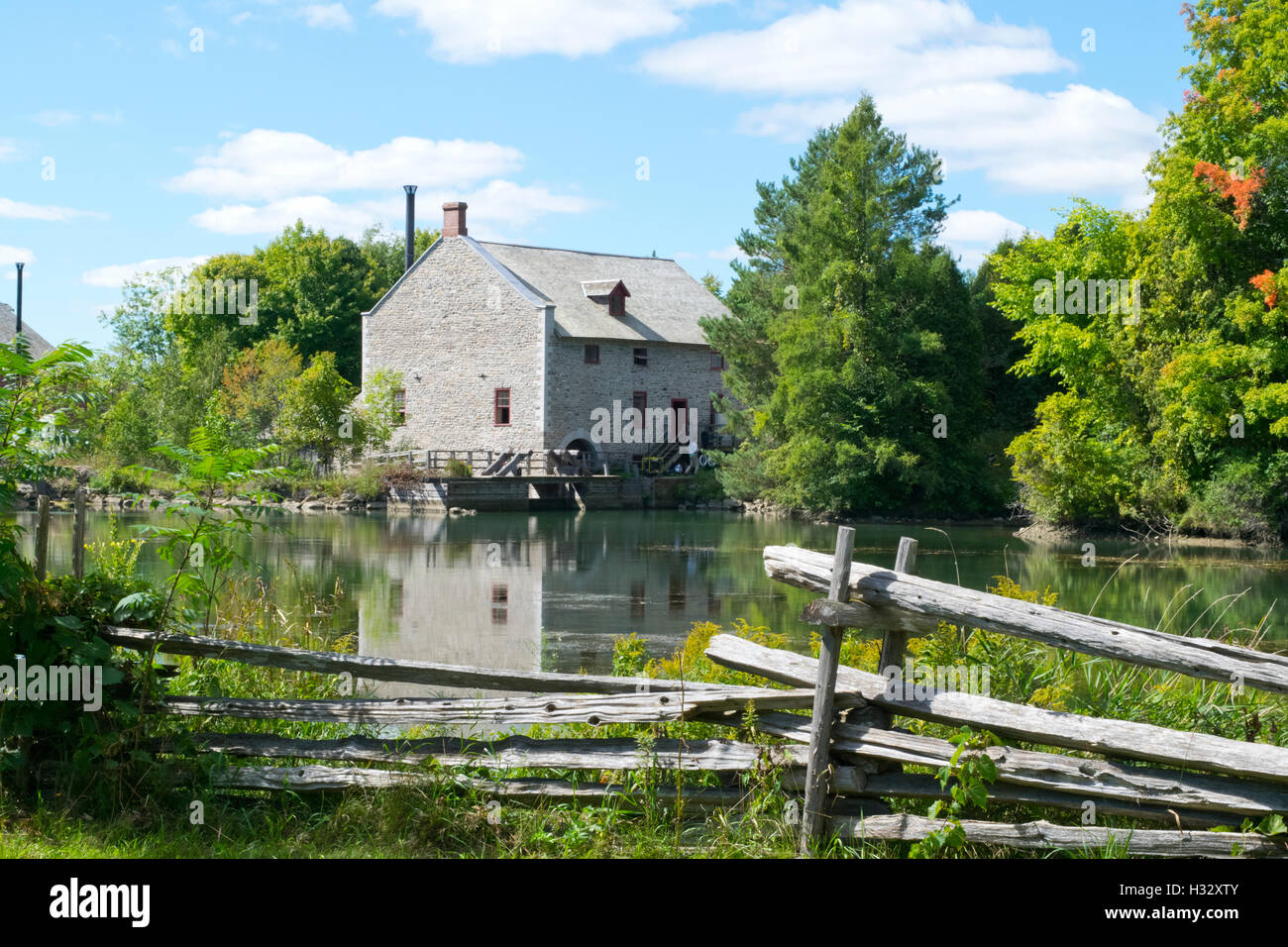 The Flour Mill at Upper Canada Village Stock Photo - Alamy
