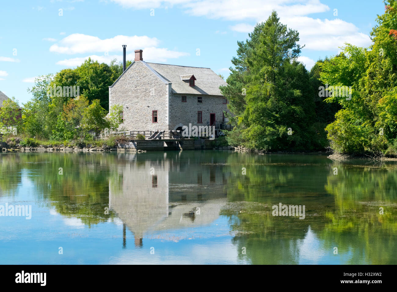 The Flour Mill at Upper Canada Village Stock Photo - Alamy