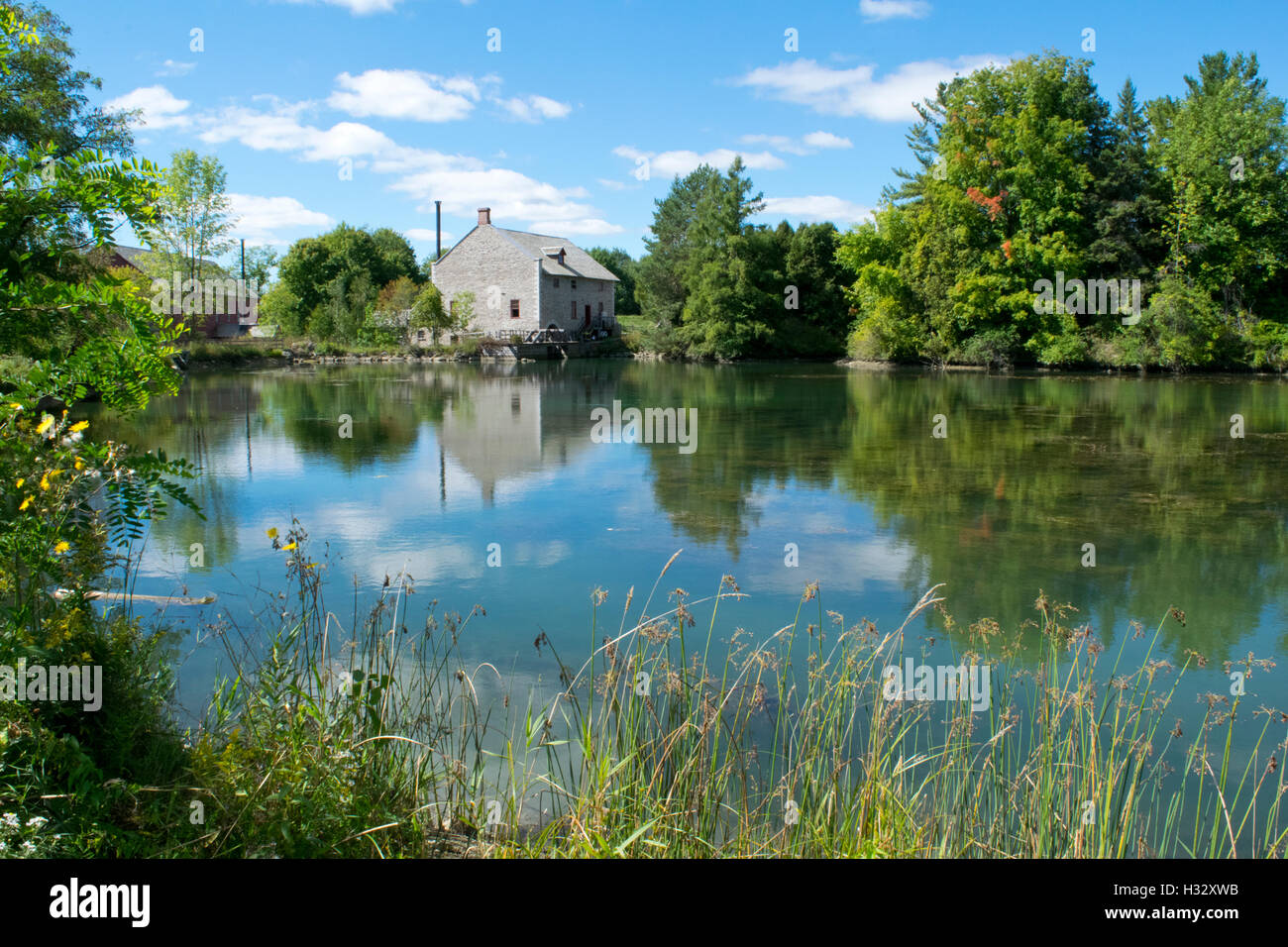 The Flour Mill at Upper Canada Village Stock Photo - Alamy