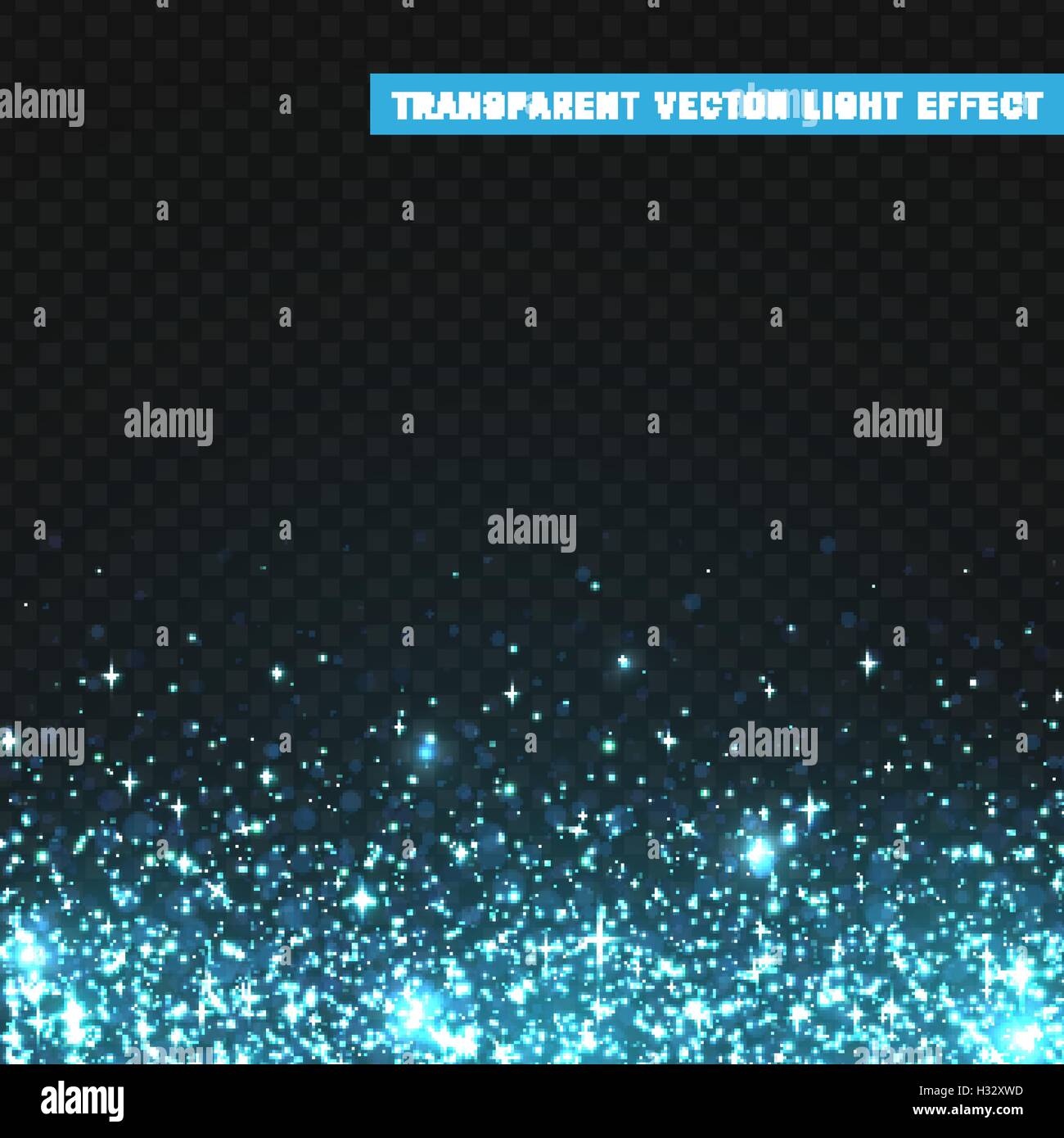 Transparent vector light effect blue Stock Vector Image & Art - Alamy