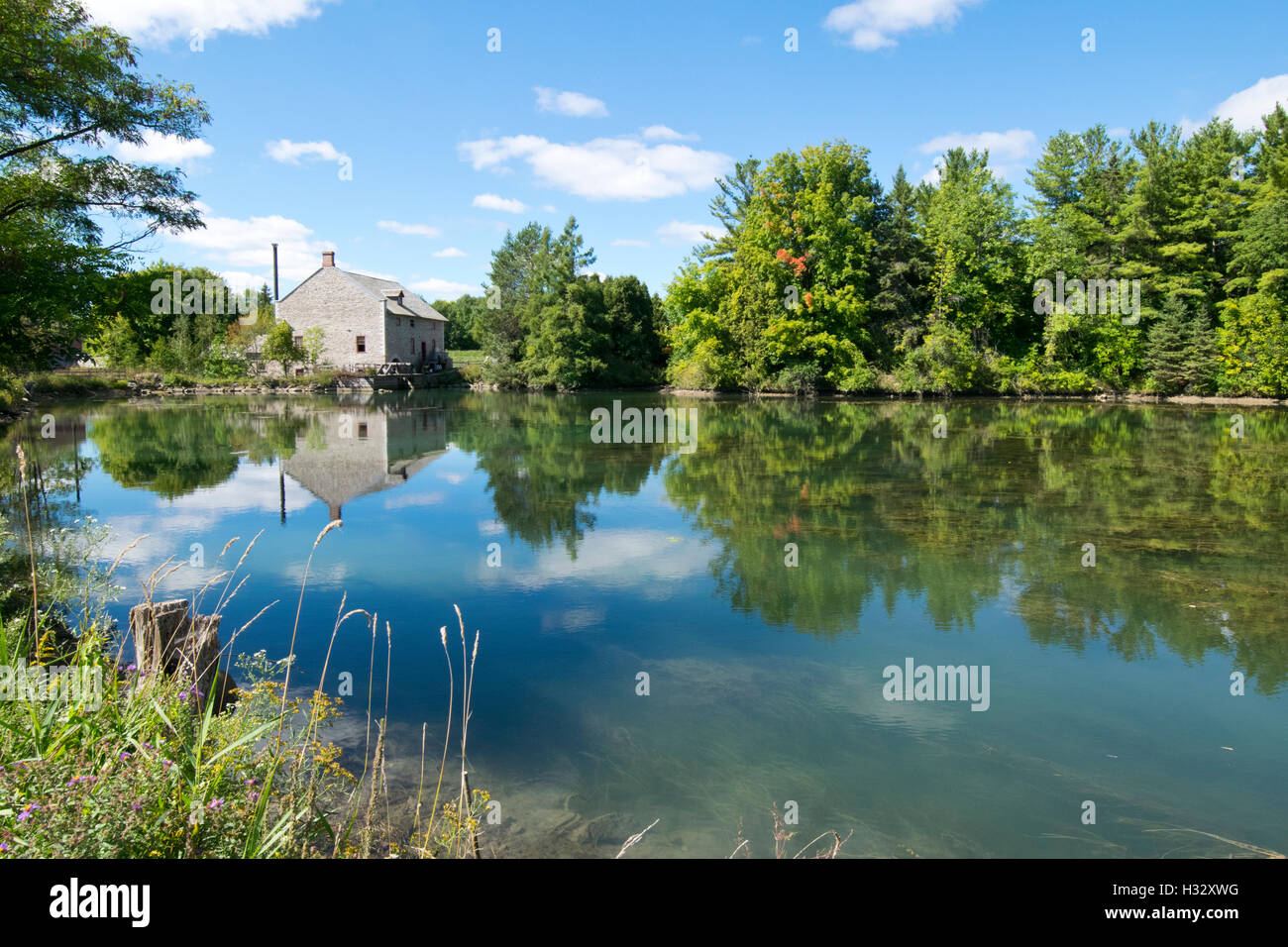 Flour mill upper canada village hi-res stock photography and images - Alamy
