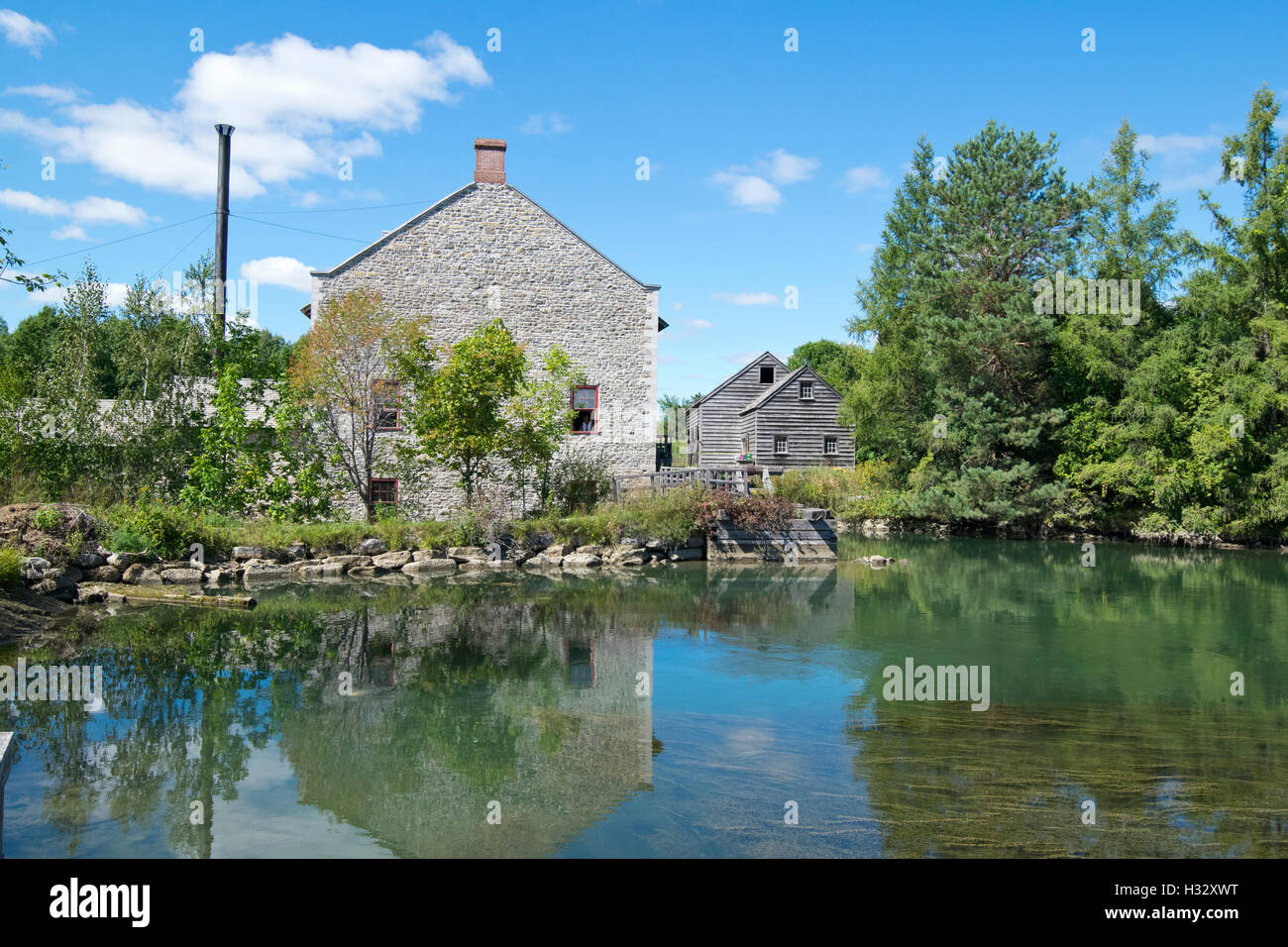 The Flour Mill at Upper Canada Village Stock Photo - Alamy
