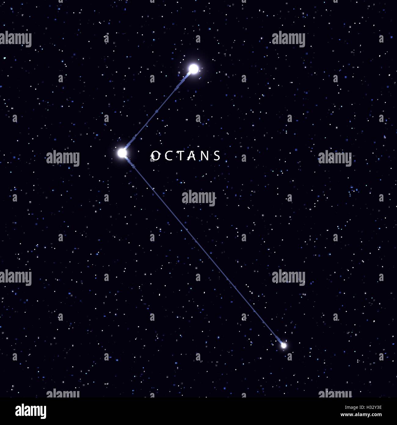 Octans constellation space astronomy hi-res stock photography and ...