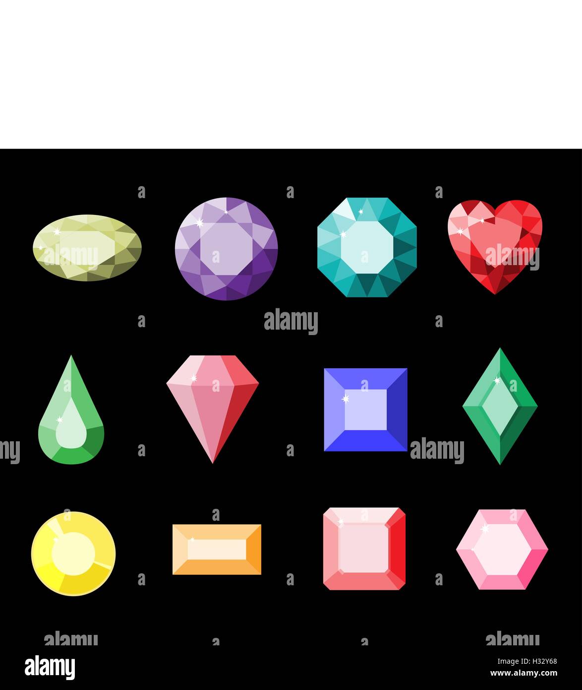 Diamond clip art cartoon illustration Stock Vector Images - Alamy